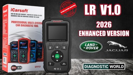 iCarsoft LR V1.0 Enhanced OBD2 Scan Tool for LAND ROVER & JAGUAR Vehicles