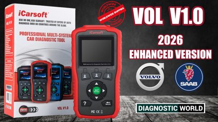iCarsoft VOL V1.0 Enhanced OBD2 Scan Tool for VOLVO & SAAB Vehicles