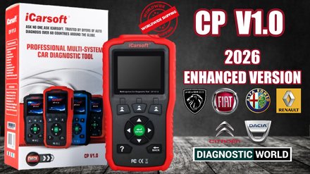 iCarsoft CP V1.0 Enhanced OBD2 Scan Tool for French & Italian Vehicles