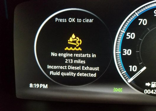 2017 Jaguar F-Pace Adblue No Engine Restarts Message Reset Tool